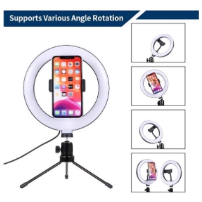 RING LIGHT DE MESA PEQUENA 6 POLEGADAS 16CM - RING FILL LIGHT | Shopee Brasil