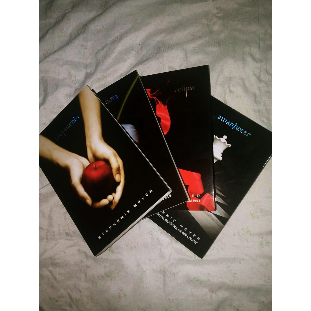 BOX SAGA CREPÚSCULO - CREPÚSCULO - LUA NOVA - ECLIPSE - AMANHECER ...