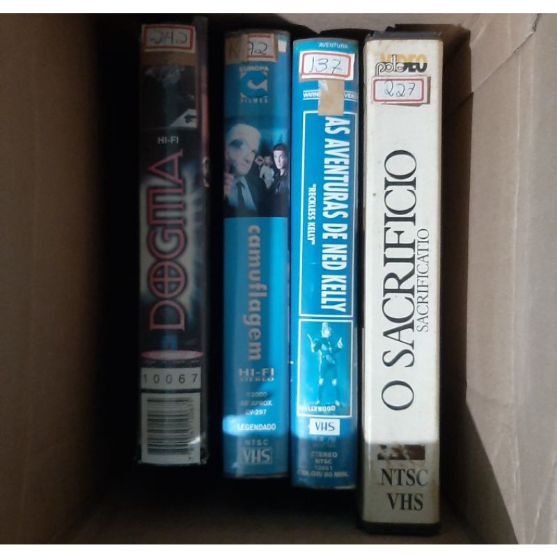CAIXA COM 4 VHS | Shopee Brasil