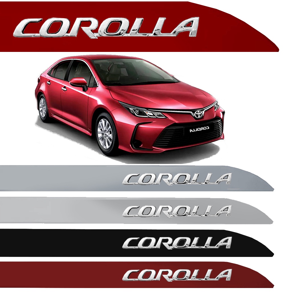 Friso Lateral Toyota Corolla 2021 2022 2023 Escrita Cromada Promoção ...
