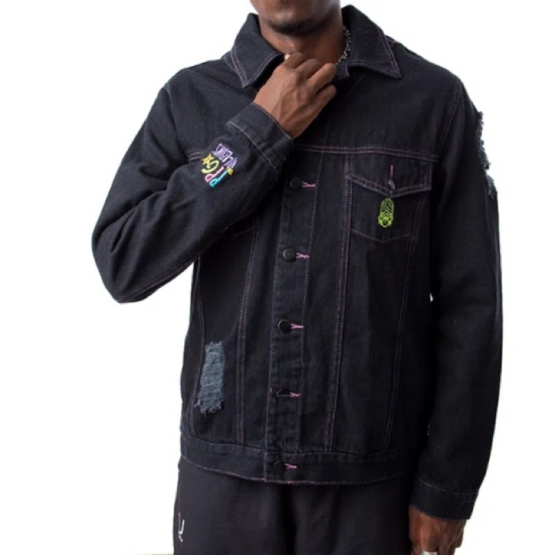 jaqueta jeans super poderosas mojo jojo Piticas | Shopee Brasil