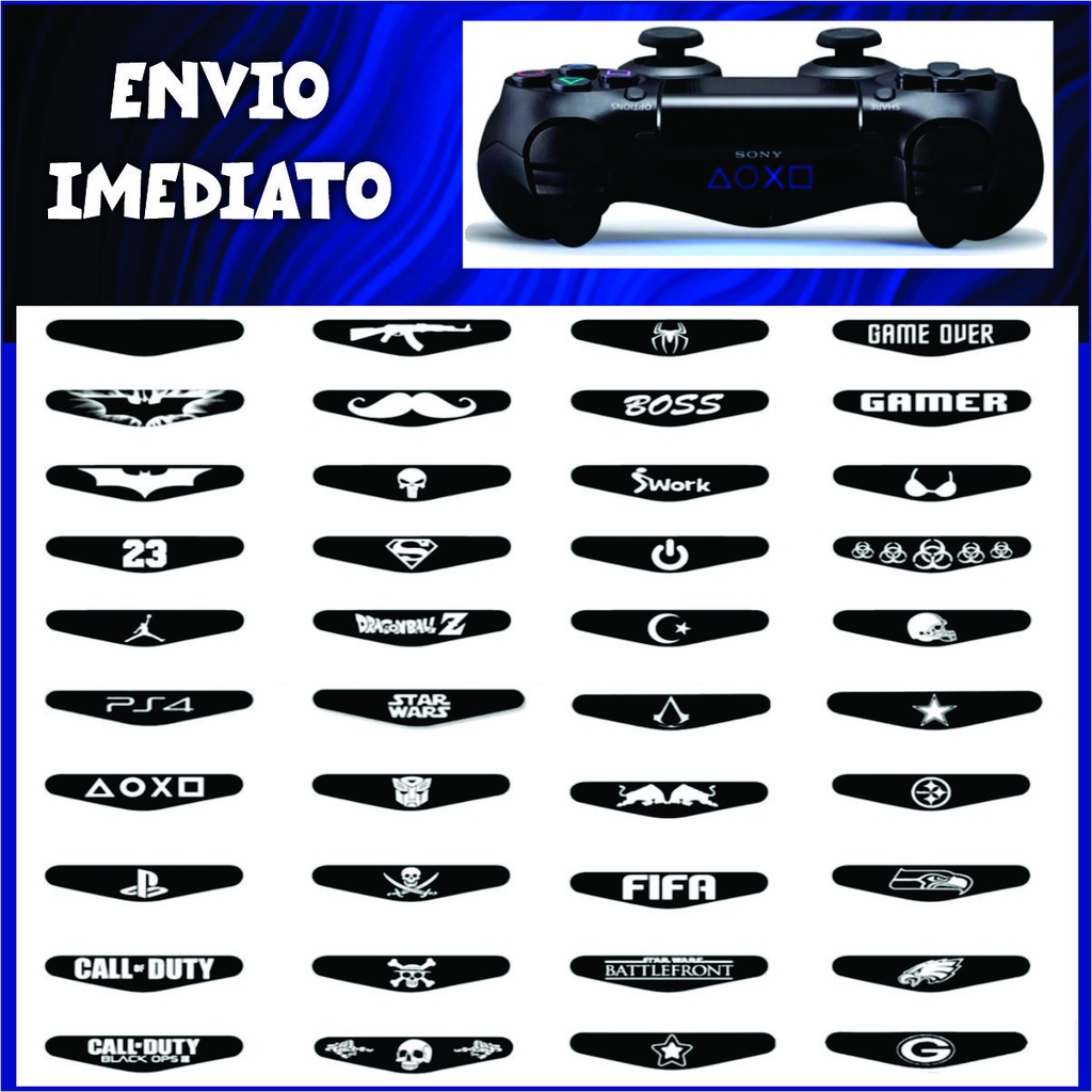 Adesivo Skin da barra de LED Controle de Ps4 Light bar