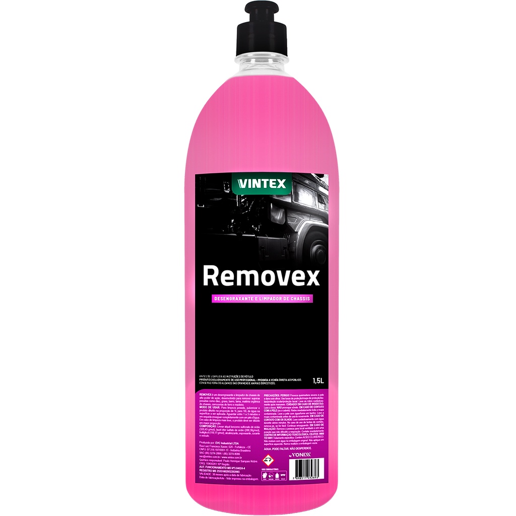 Desengraxante Concentrado Limpador de Chassi Removex Vintex 1,5L ...