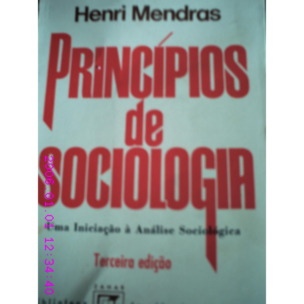 PRINCÍPIOS DE SOCIOLOGIA: UMA INICIAÇÃO À ANÁLISE SOCIOLÓGICA - HENRI ...