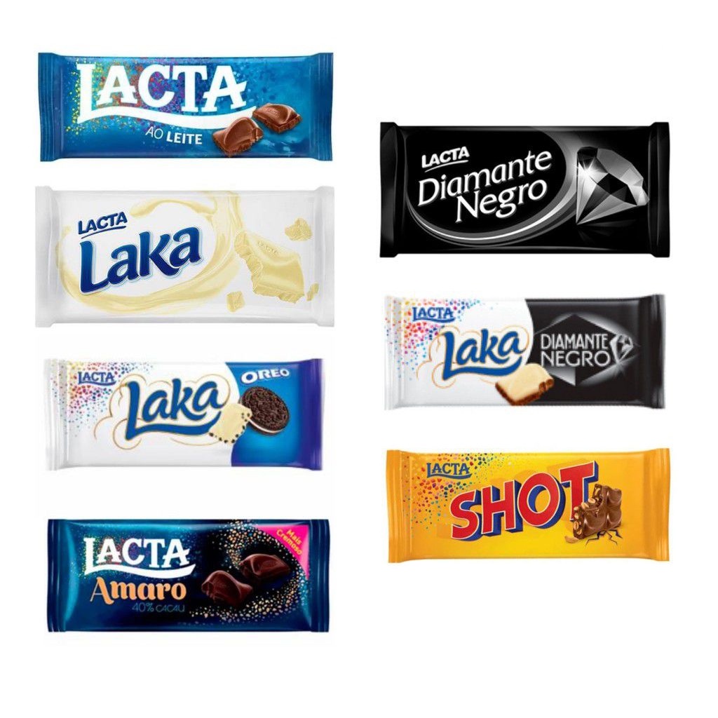 Barra De Chocolate Lacta 80g | Shopee Brasil