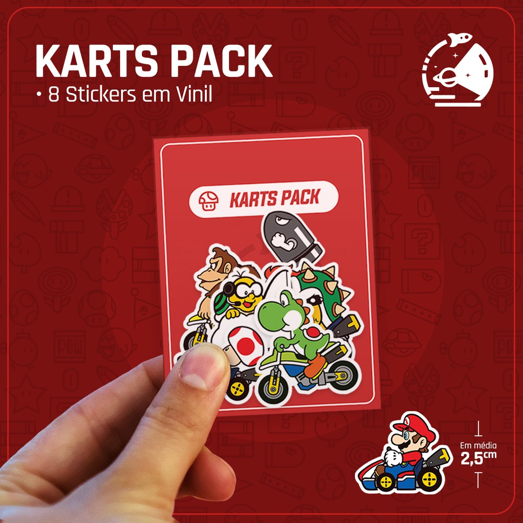 Kit de Stickers Adesivos - Karts Pack | Shopee Brasil
