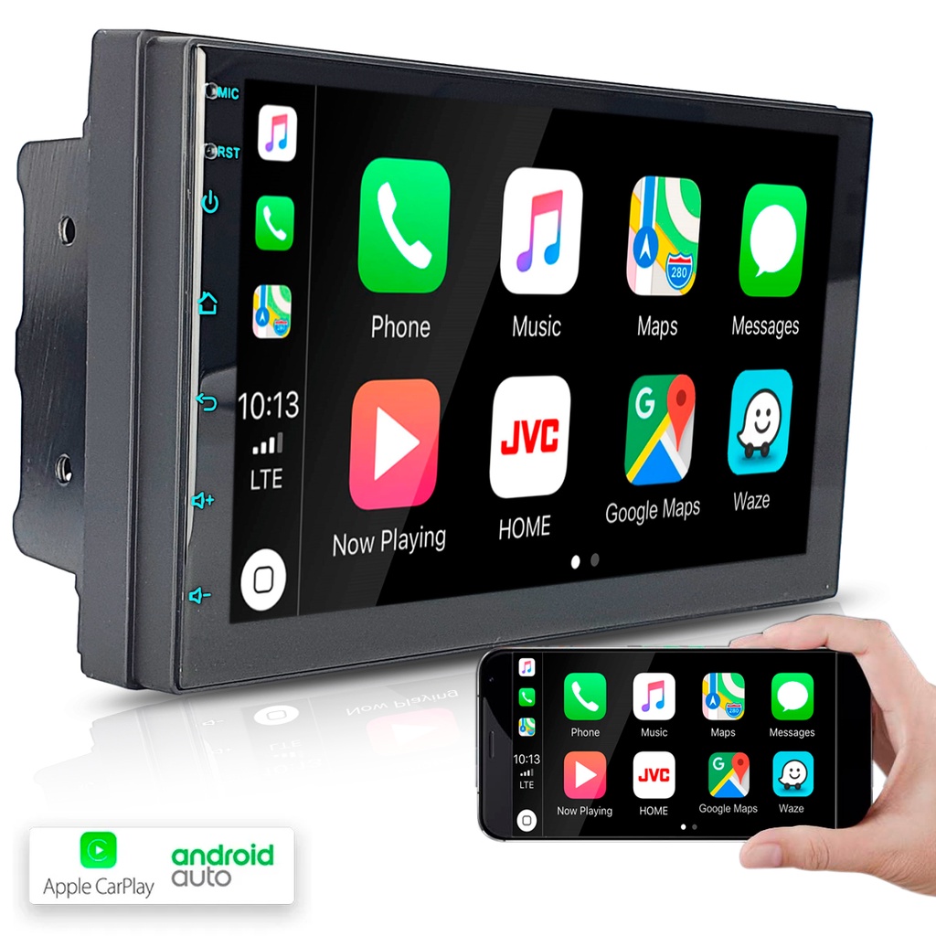 Multimidia Mp5 7Pol Hunter USB BT Espelhamento Carplay Android Auto | Shopee Brasil