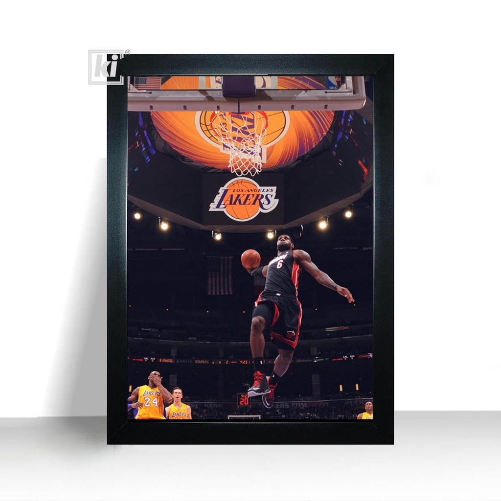 Quadro moldura Jogador LeBron James A4 32cm | Shopee Brasil
