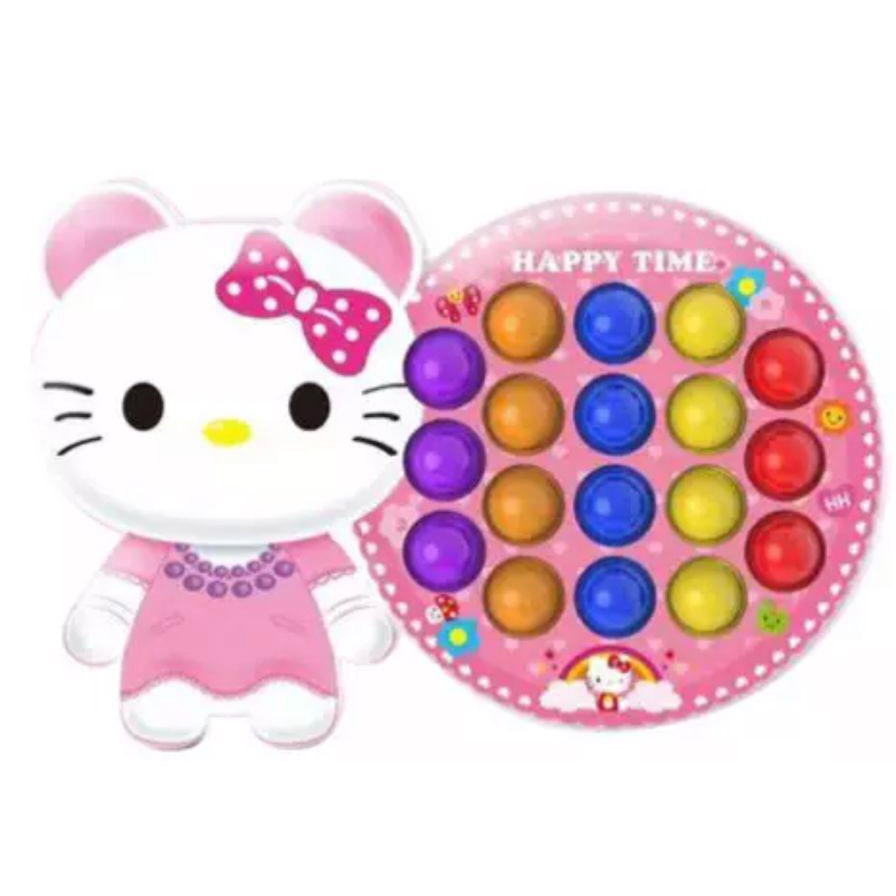 Pop It Fidget Toy Bubble Sensorial Hello Kitty Happy Time | Shopee Brasil