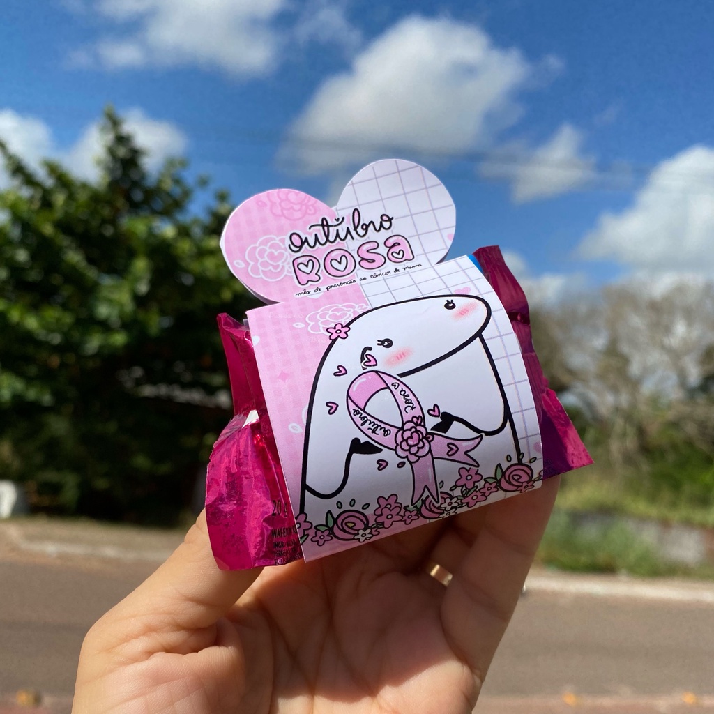 Embalagem para bombom Outubro Rosa | Shopee Brasil