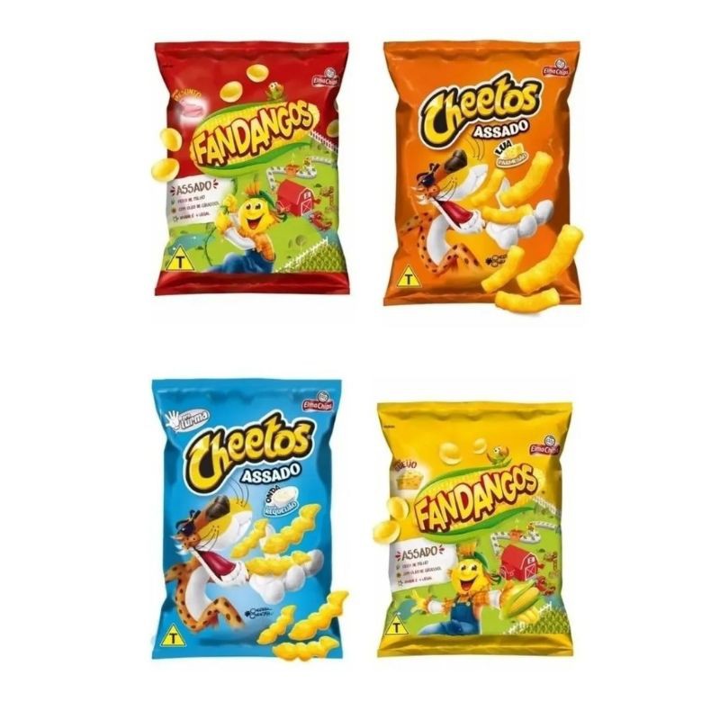 KIT 4 SALGADINHOS ELMA CHIPS - ENVIO IMEDIATO!!! | Shopee Brasil
