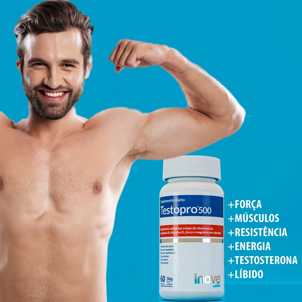 Vitamina D TestoPRo Repositor Hormonal Masculino Kit 2 | Shopee Brasil