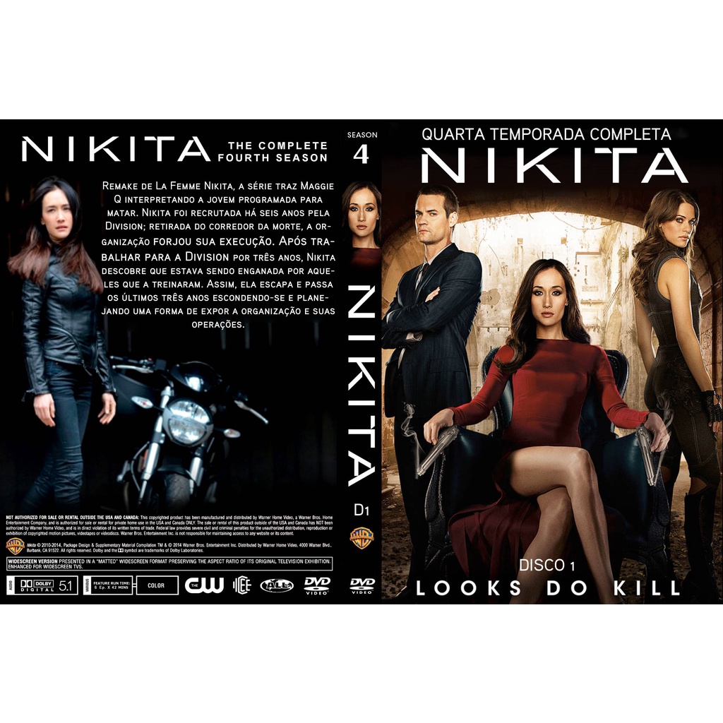 Dvd Nikita - 4ª Temporada Completa - Legendado ou Dublado - 02 Discos ...