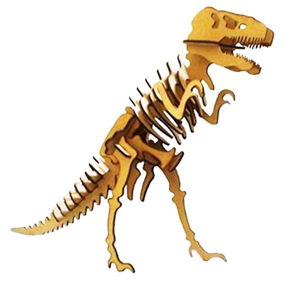 Dinossauro Tiranossauro Rex Quebra Cabeça 3d T Rex Mdf | Shopee Brasil