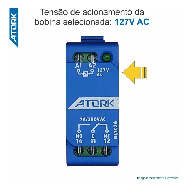 Relé Interface Acoplador Atork, 12V, 24V, 127V, 220V | Shopee Brasil