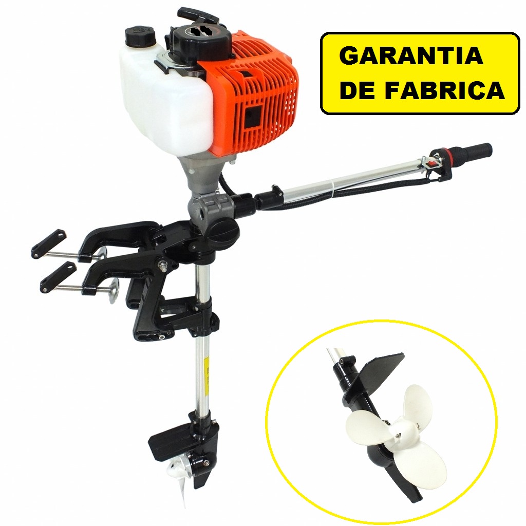 Motor De Popa Para Barco Bote/barco Pesca(muito Potente) | Shopee Brasil