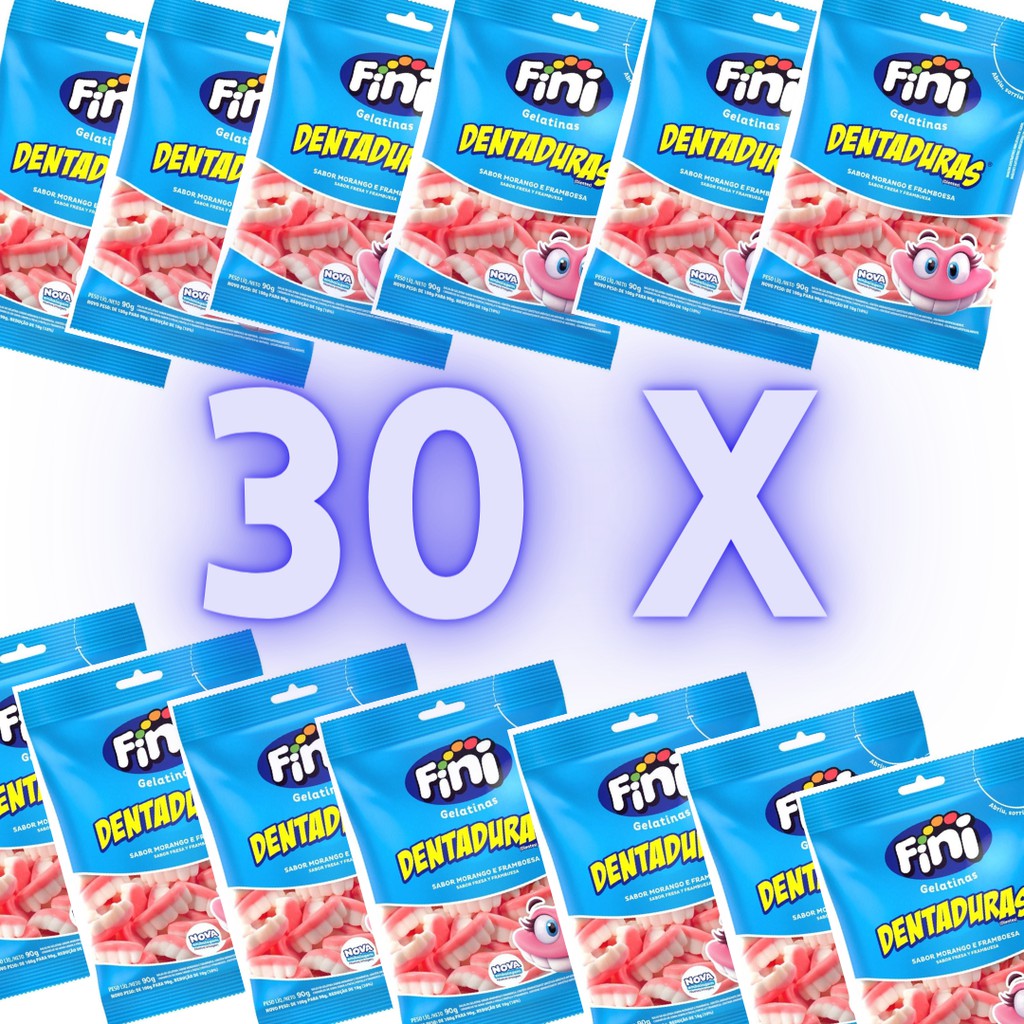 MEGA KIT de Fini Dentaduras - 30 Pacotes de 15g | Shopee Brasil