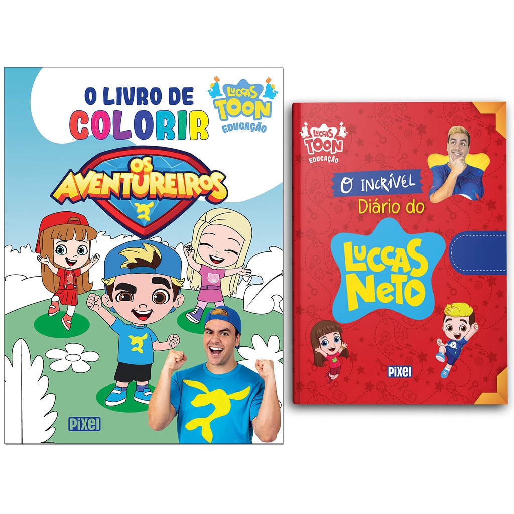 Livro O incrível diário do Luccas Neto + O Livro de Colorir Os ...