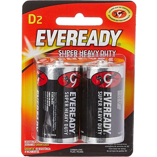 Pilha D Grande Eveready Com 2 Unidades | Shopee Brasil