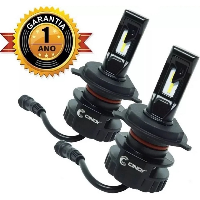 Kit Lampadas Led Plus Cinoy H1 H3 H7 H4 HB4 HB3 H11 H8 H9 H13 H15 H27 Garantia Foco Qualidade ...