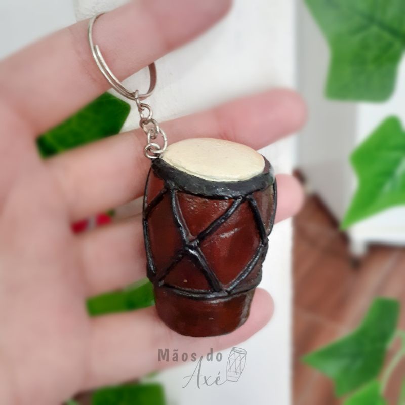 Chaveiro Atabaque Ogãn Umbanda e Candomblé | Shopee Brasil
