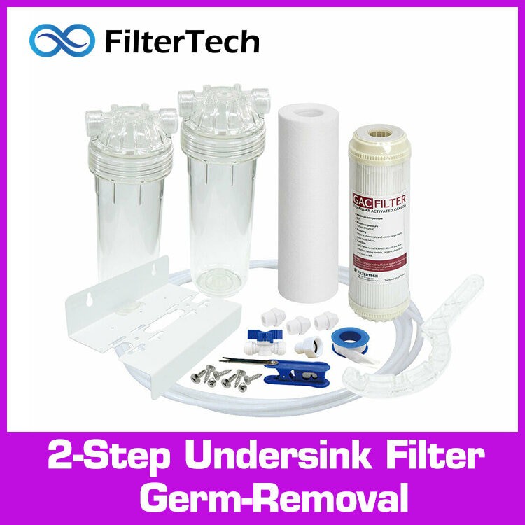 FilterTech-Conjunto DIY De Filtro Purificador De Água Tipo Caixa Sob A ...