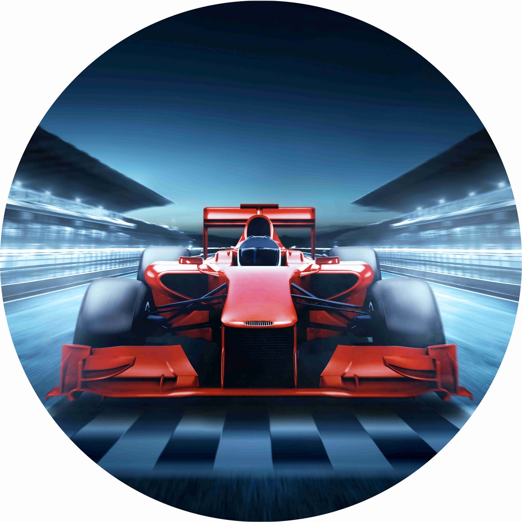 Painel Redondo Tema Formula 1 Para Decoração de Festa Em Tecido ...