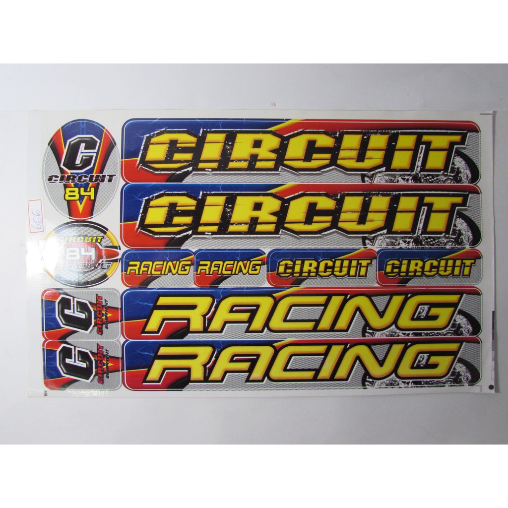 Adesivo Colante Circuit Racing | Shopee Brasil