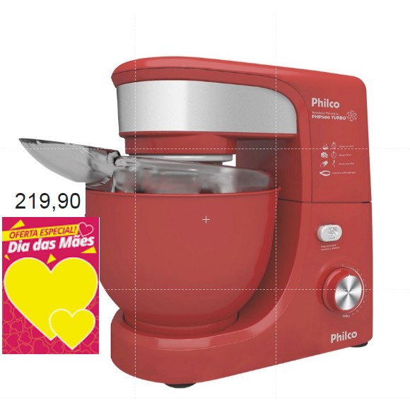 Batedeira Planetaria Php500 Turbo Vm 220v - Philco | Shopee Brasil