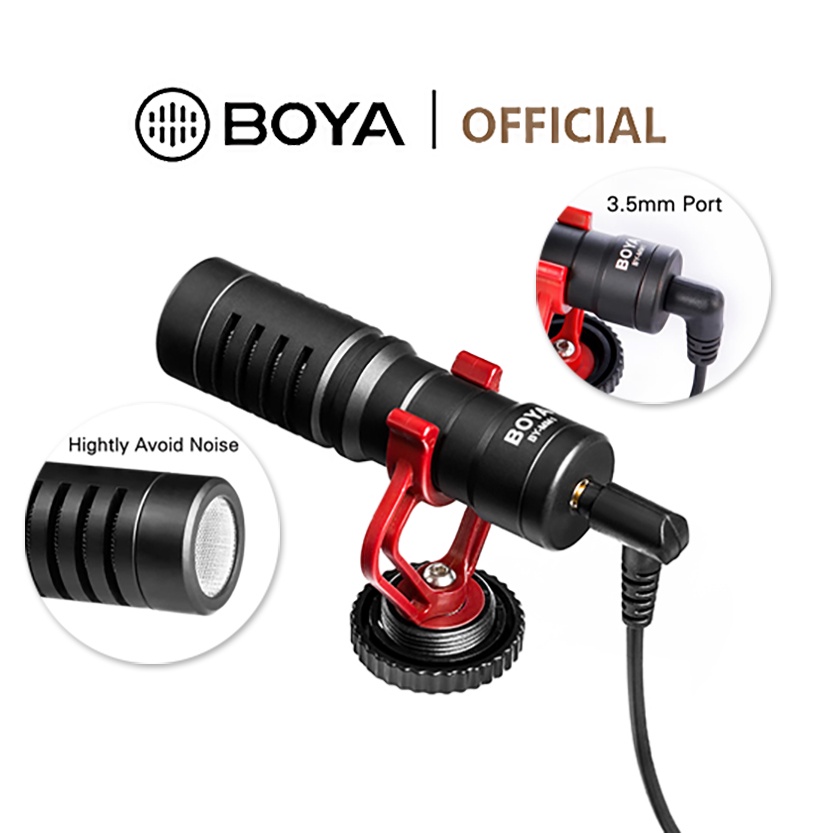 BOYA BY-MM1 Condensador On-Camera Shotgun Microfone Cardioide Compacto ...