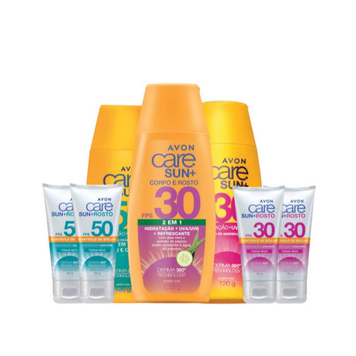 Protetor Solar Adulto Avon Care Sun+ FPS 30 50 60 | Shopee Brasil