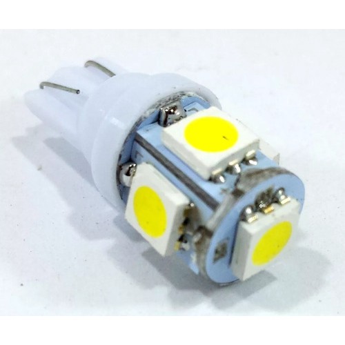 15 Lâmpada Pingo 5 Led T10 5050 Farolete Pingao Xenon Branca | Shopee Brasil