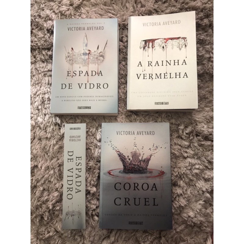 Livros A Rainha Vermelha Espada De Vidro E Coroa Cruel Victoria
