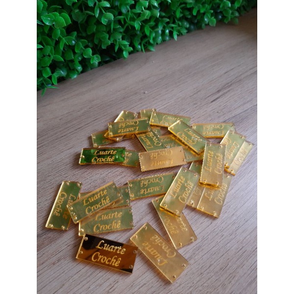 Etiquetas em acrílico, tags para croche, tag 25 und | Shopee Brasil