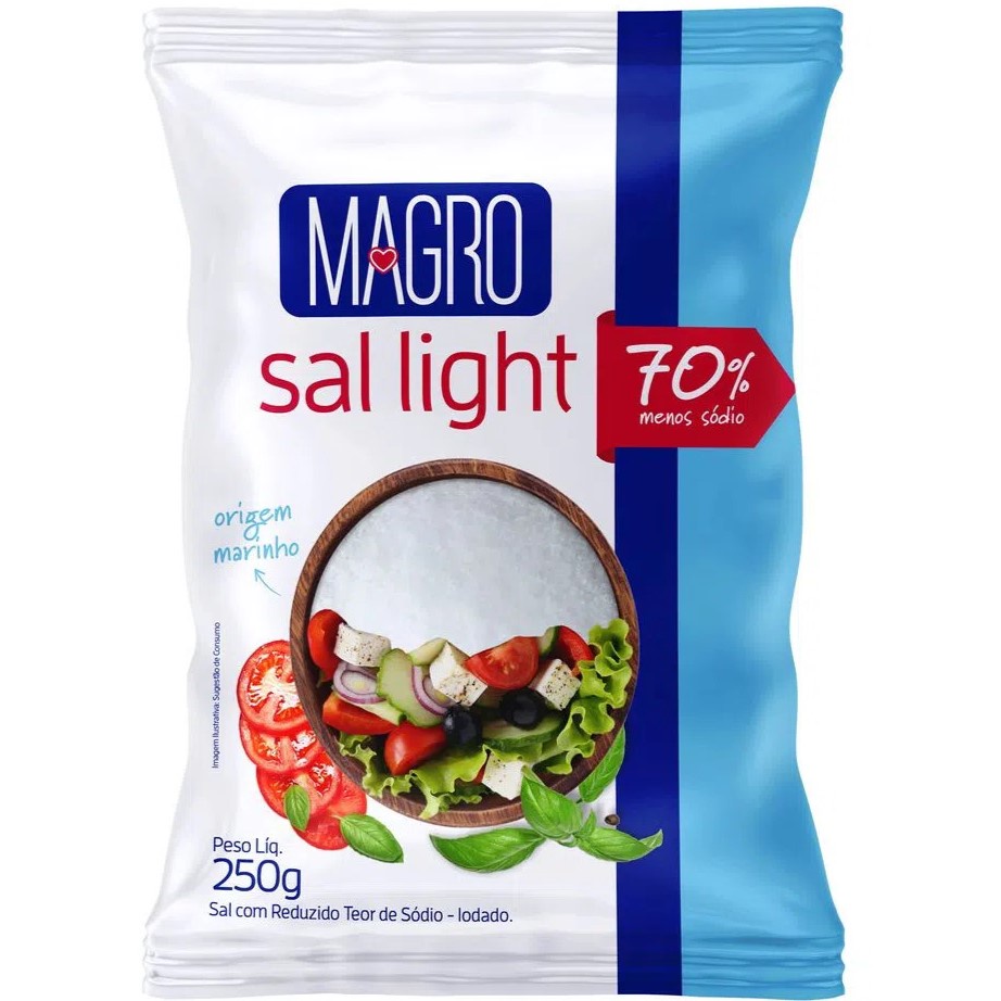 Sal Light 70% Menos Sódio 250g | Shopee Brasil