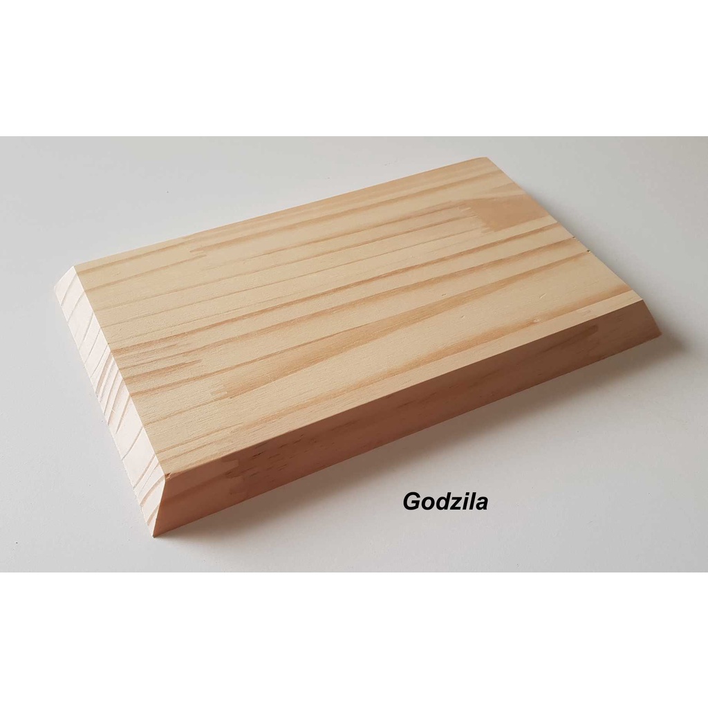 Base retangular Pinus 20x10cm chanfrado 18mm | Shopee Brasil