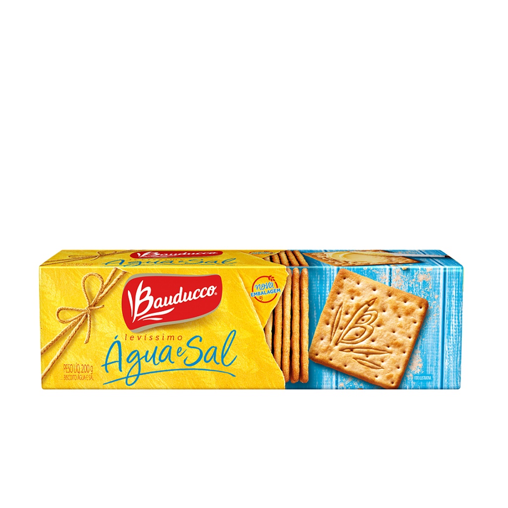 Biscoito Água E Sal Bauducco Levíssimo - 200g | Shopee Brasil
