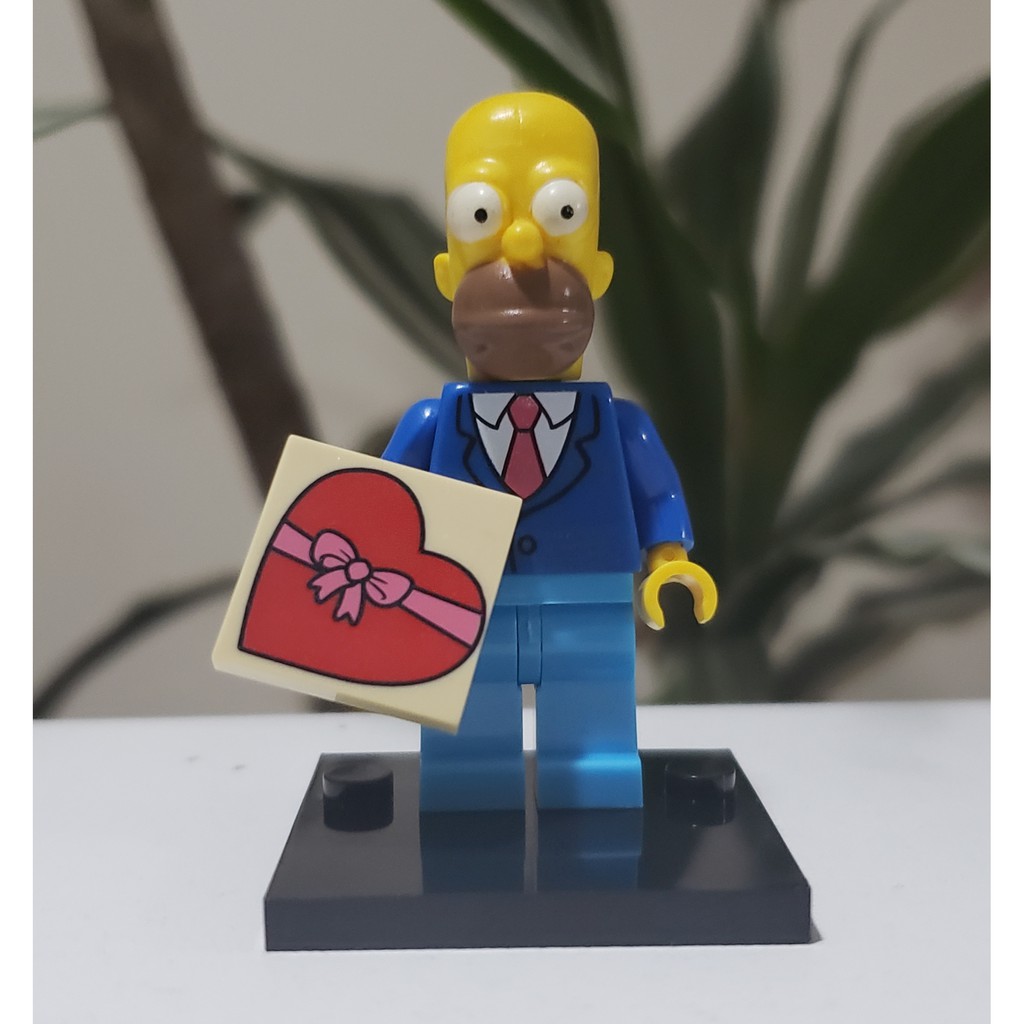 Boneco Minifigure Homer Simpson Compativel | Shopee Brasil