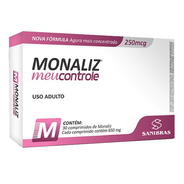 MONALIZ - MEU CONTROLE 650MG 30 COMPRIMIDOS | Shopee Brasil
