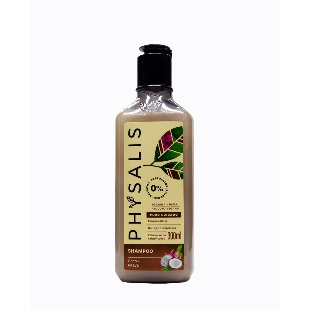 Shampoo Coco + Pitaya Puro Cuidado Vegano 300Ml Physalis | Shopee Brasil