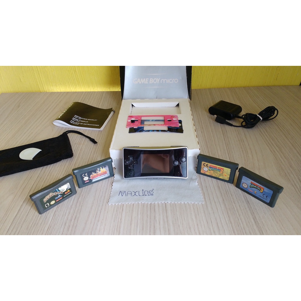 Nintendo Game Boy Advance Micro Original na Caixa + Jogos | Shopee Brasil