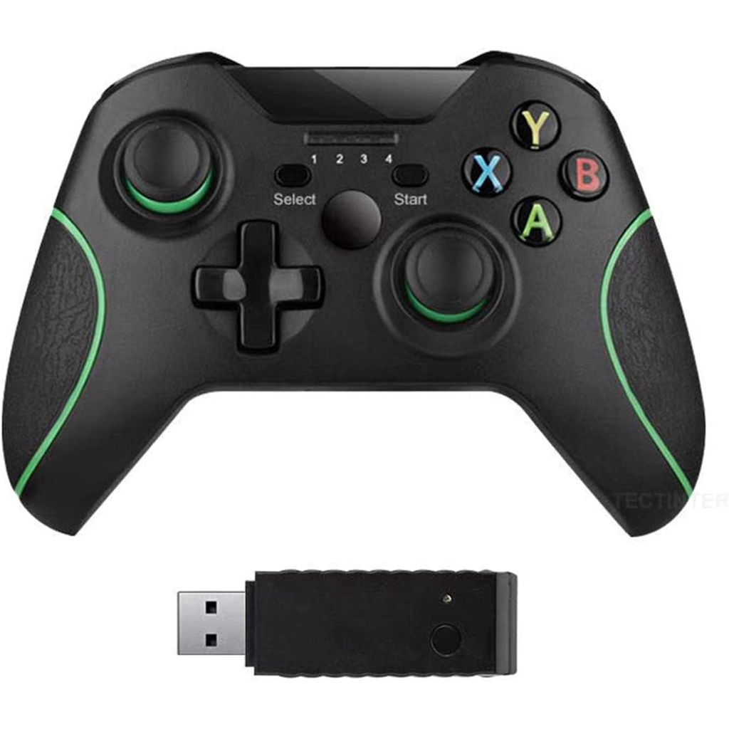 Controle sem fio Gamepad 2.4GHZ compatível com X box One/ todos / PC ...
