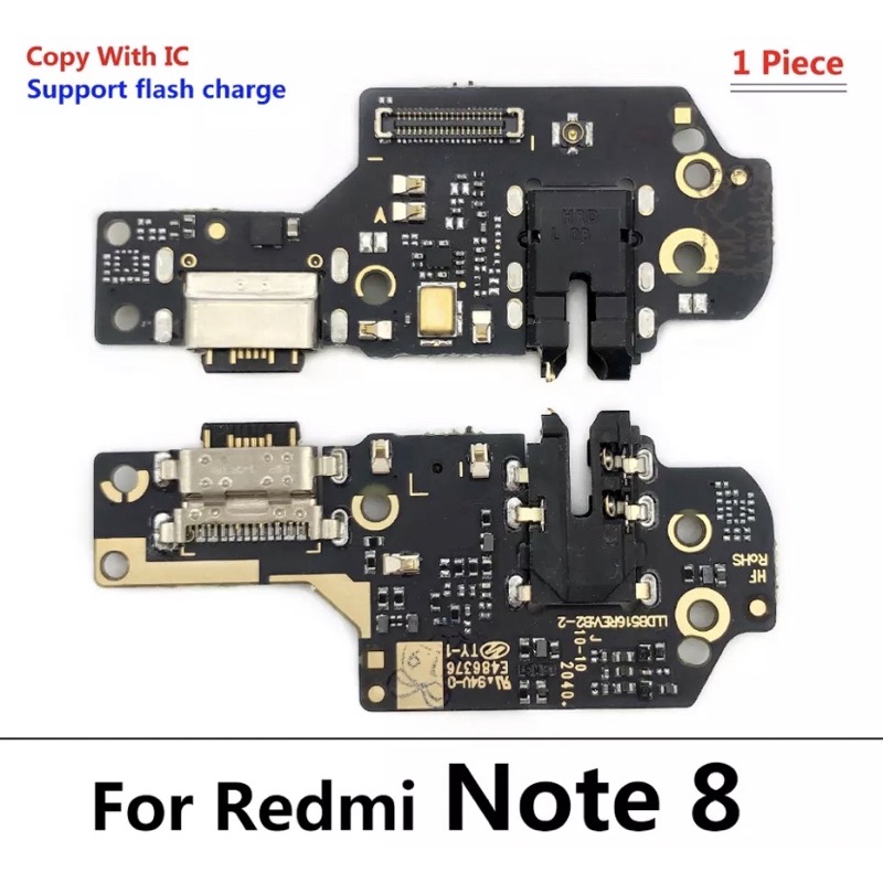 Placa original Para Redmi note 8 USB Porto De Carregamento Conector ...