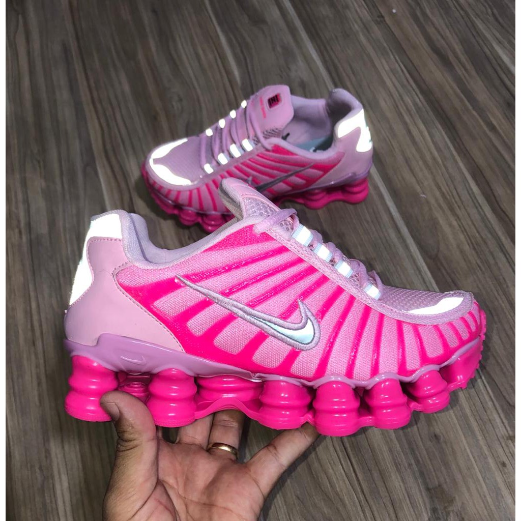 Tênis 12 Molas Nike Sport - Rosa - Azul - Preto/Rosa - Cinza-Roxo ...