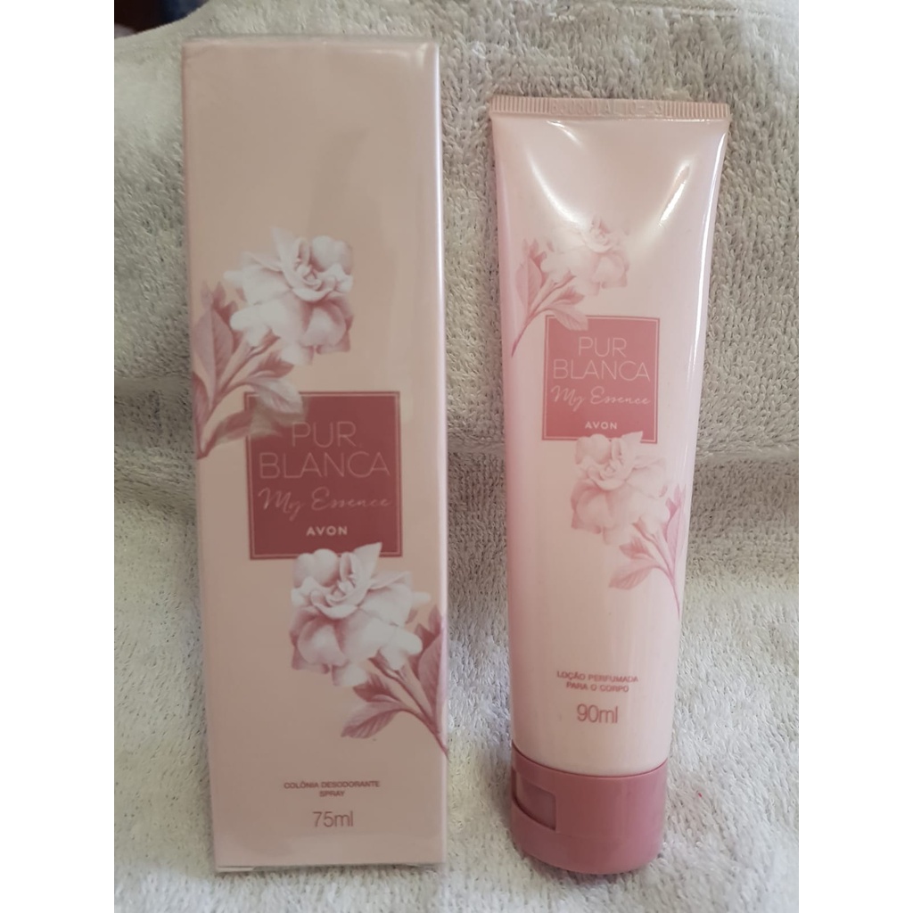 Kit Pur Blanca My Essence Colônia Desodorante 75ml + Loção Perfumada ...