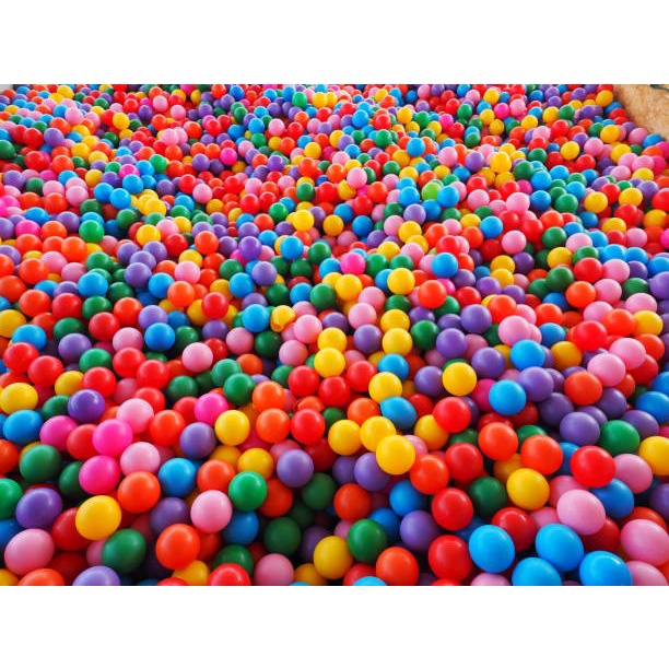 100 Bolinha Para Piscina De Bolinhas Não Amassa Coloridas e Sortidas ...