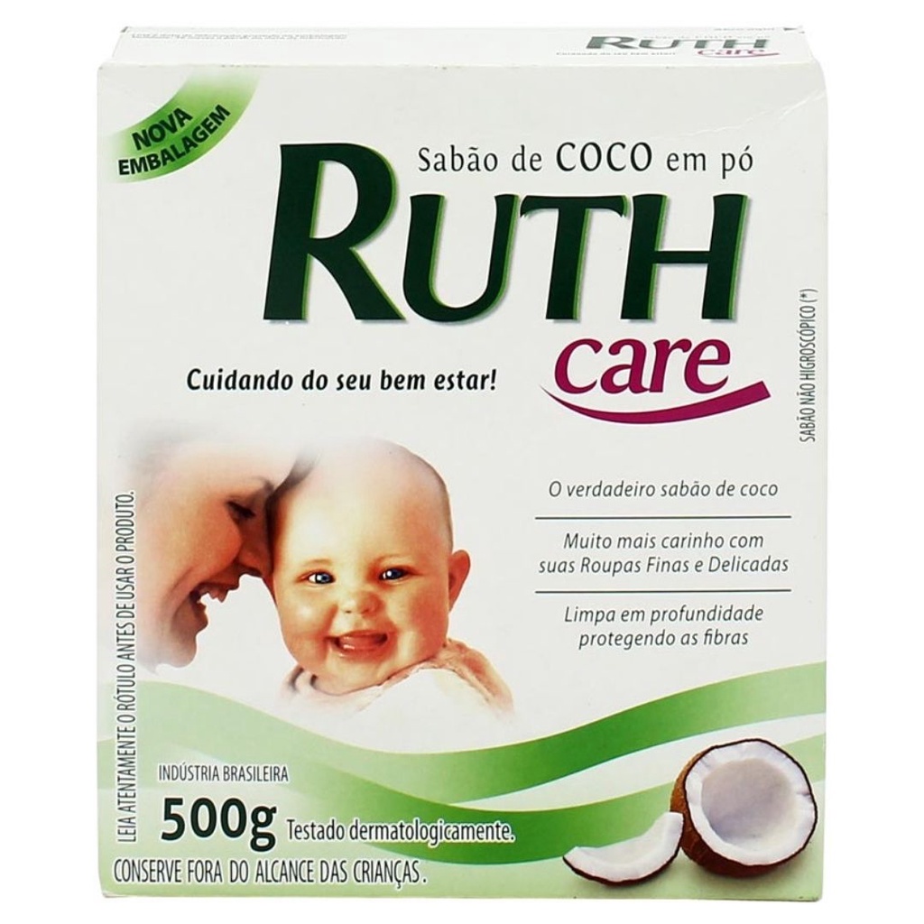 Sabão de Coco em Pó Ruth Care 500g | Shopee Brasil