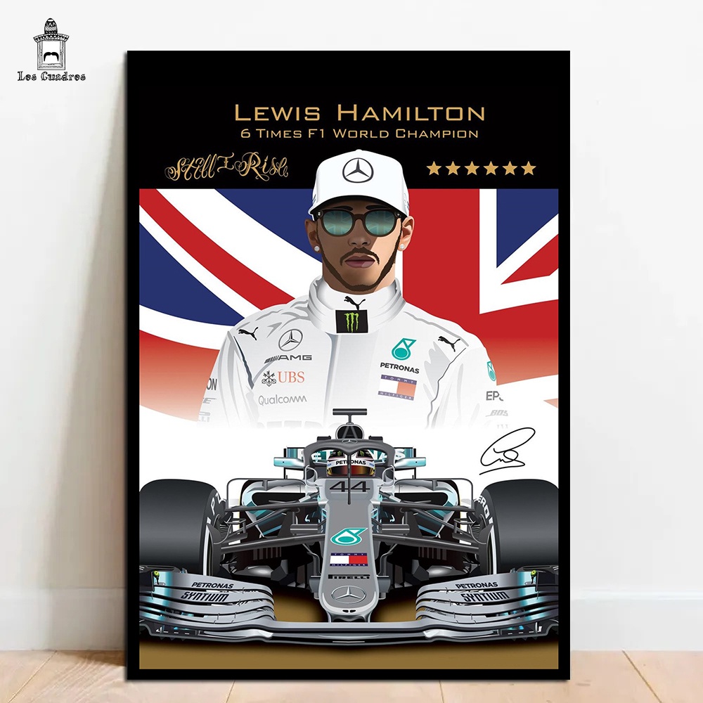 Quadro Decorativo Formula 1 Lewis Hamilton em MDF 28x20cm | Shopee Brasil