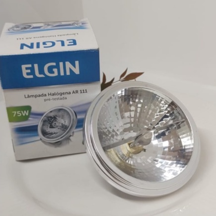 Lâmpada Halógena AR 111 75w ELGIN base G53 12v (para vitrines, etc) | Shopee Brasil
