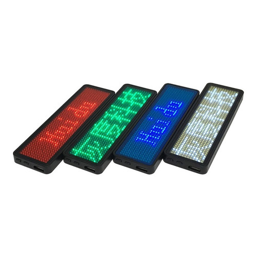 Mini Painel Led Branco Cracha App Bluetooth Bateria K2923 | Shopee Brasil